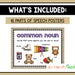 Editable Parts of Speech Posters I Grammar Posters I Classroom Decor I ...