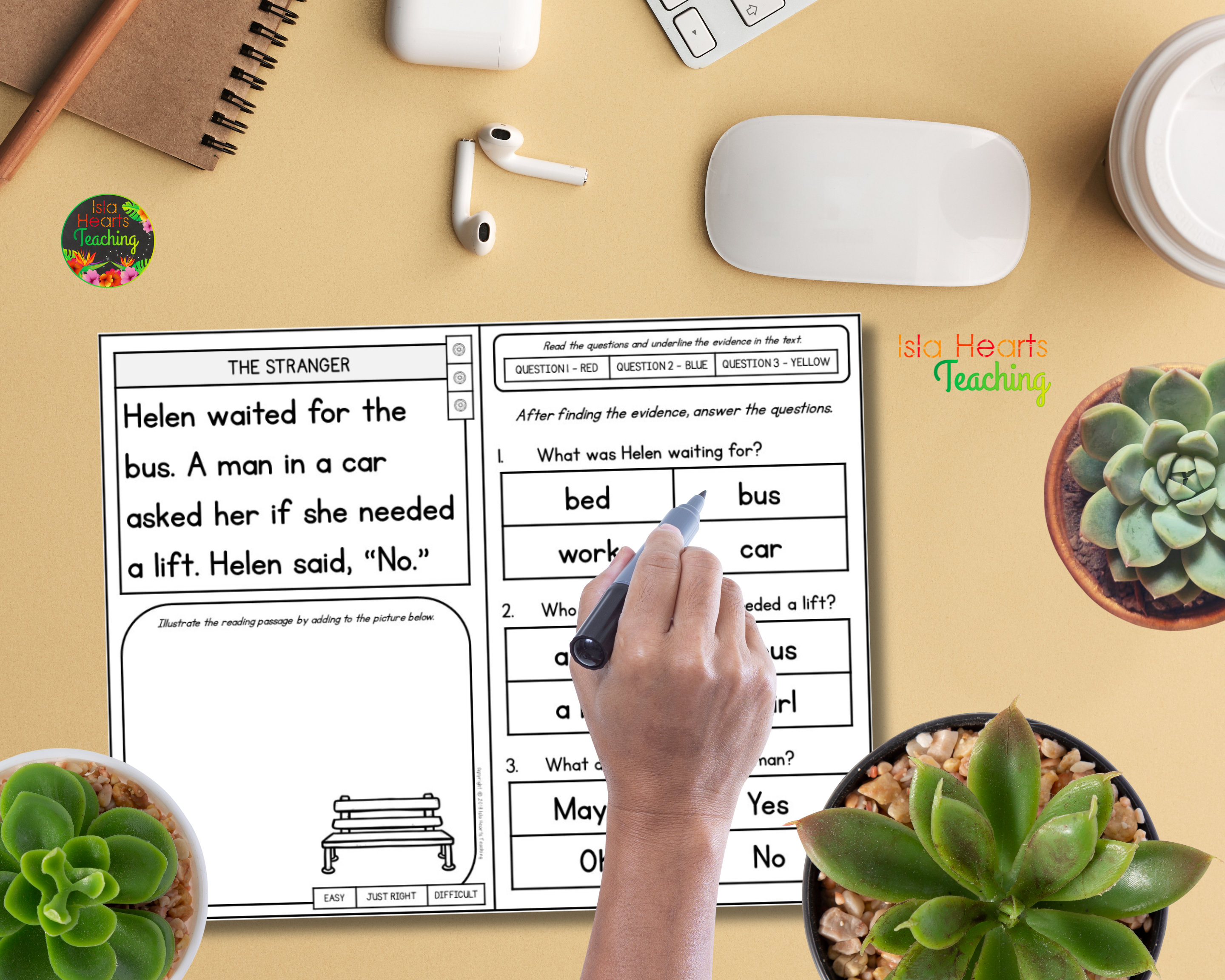 Kindergarten and First Grade Reading Comprehension Passages With ...