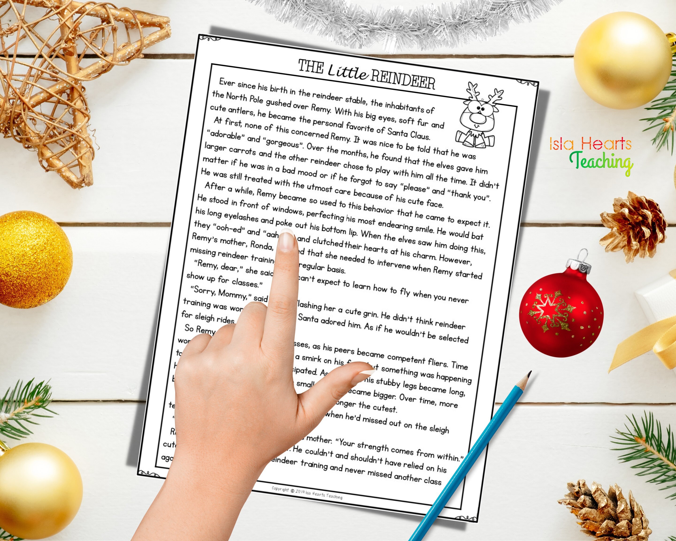 Christmas Reading Comprehension Worksheets I Christmas Short Story ...