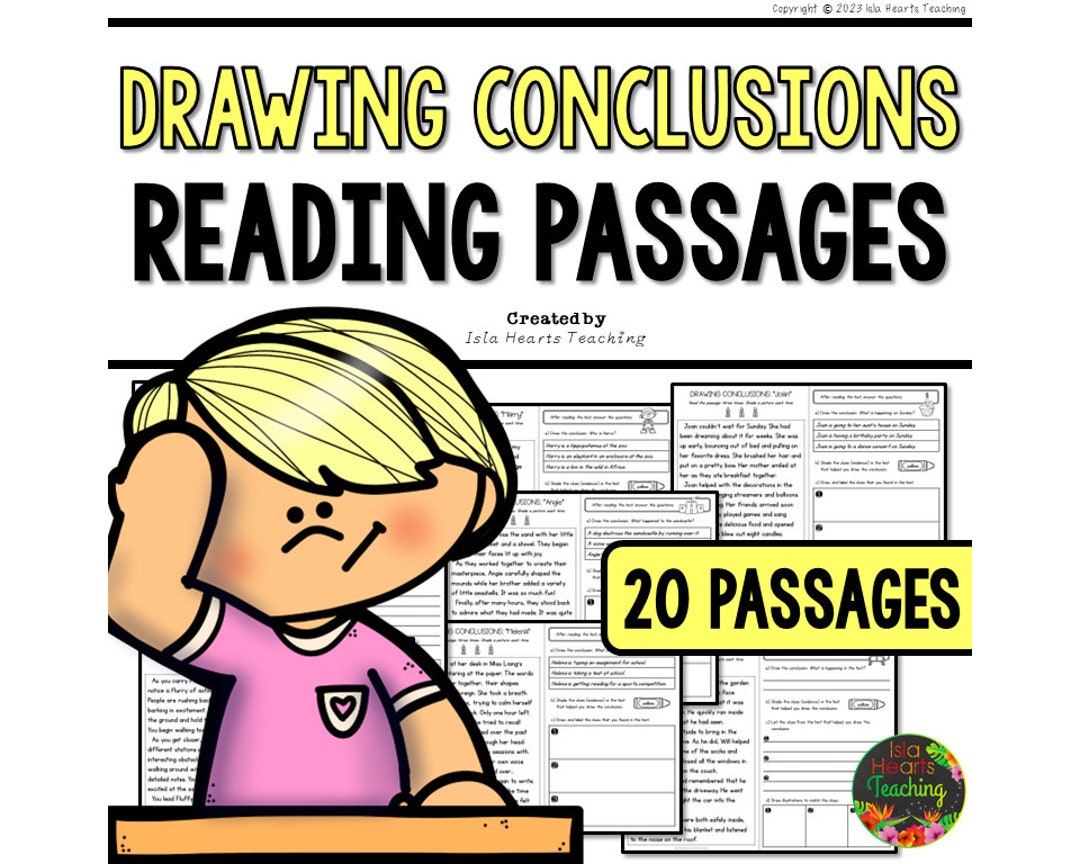 Drawing Conclusions Reading Comprehension Passages and Questions ...