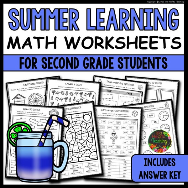 Second Grade Worksheets - Etsy