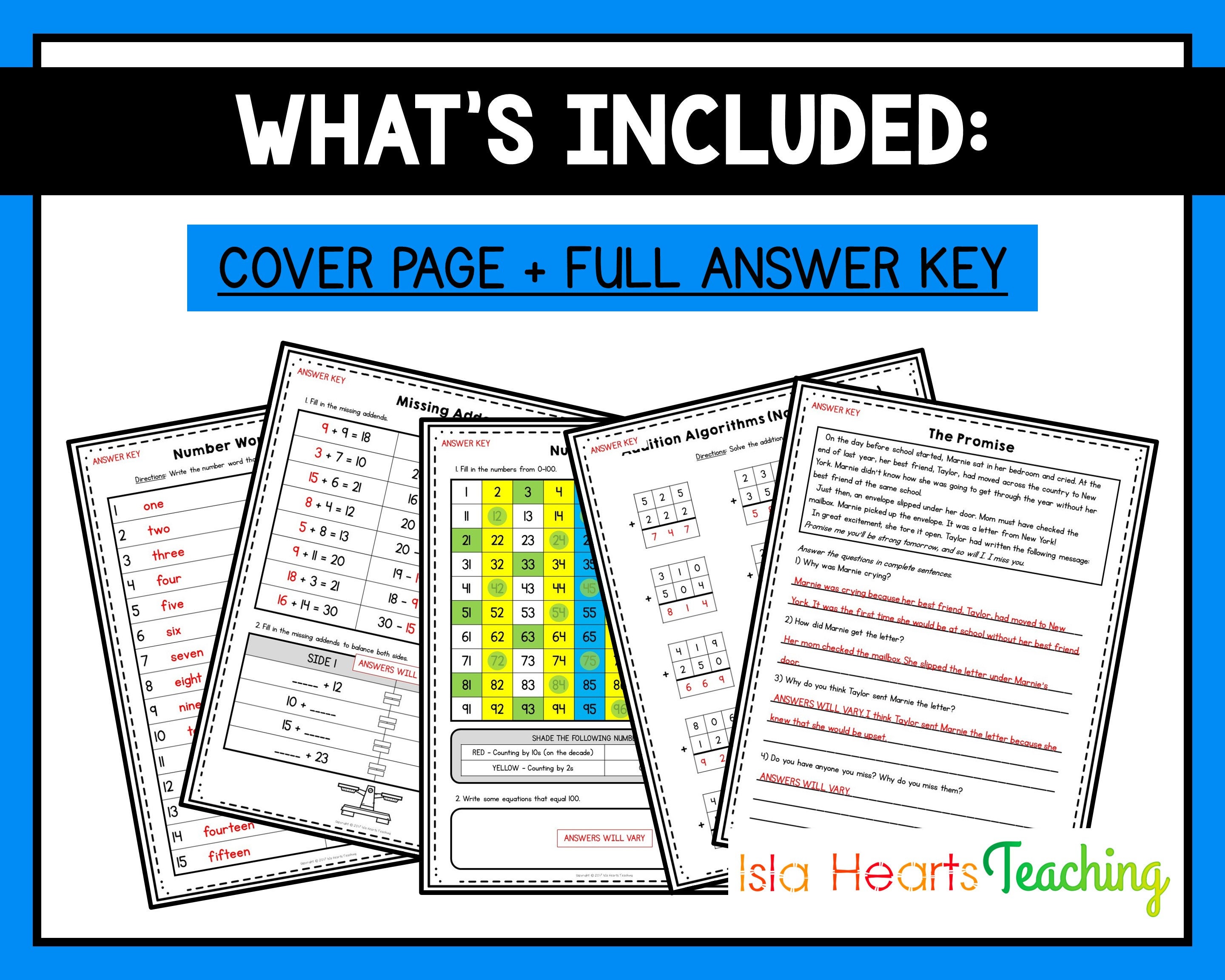 Second Grade Home Learning Worksheets L Math and Language Arts ...