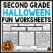 Halloween Fun Puzzles Workbook I Worksheets Autumn Activities I 2nd ...