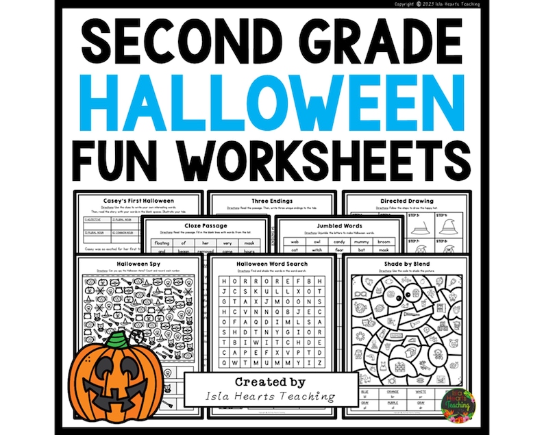 Halloween Fun Puzzles Workbook I Worksheets Autumn Activities I 2nd ...