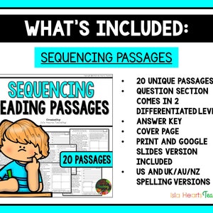 Sequencing Reading Comprehension Passages and Questions - Reading ...