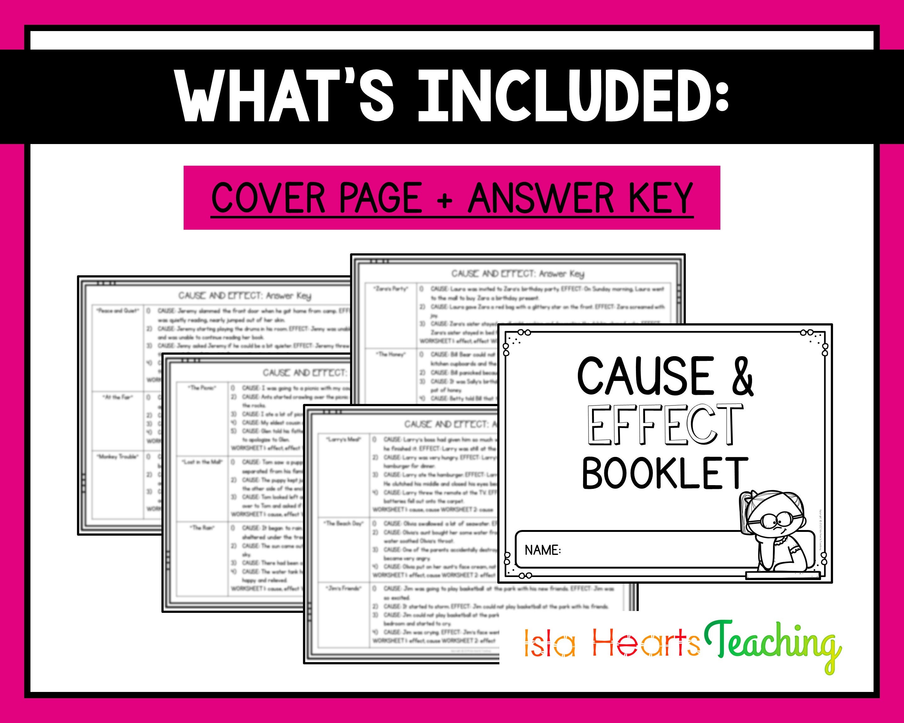 Cause and Effect Reading Comprehension Passages and Questions - Reading ...