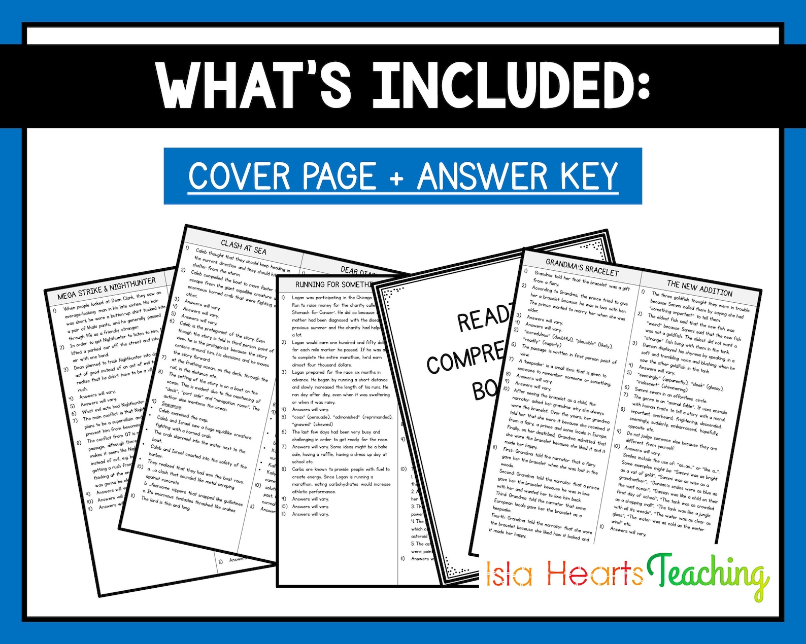 Fifth Grade Reading Comprehension Passages and Questions Worksheets I ...