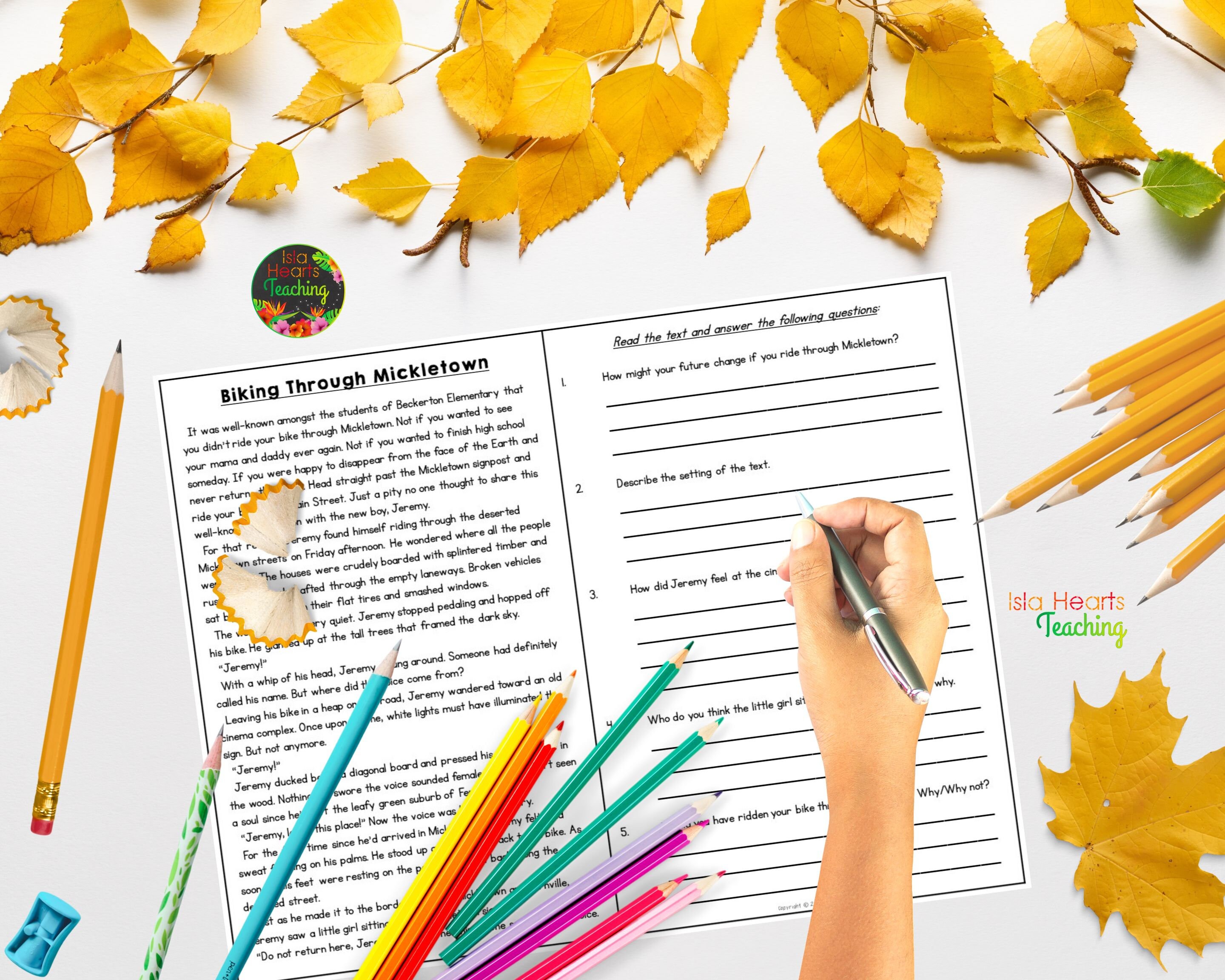 Fourth Grade Reading Comprehension Passages and Questions Worksheets I ...