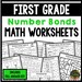 Number Bonds to 10 & 20 Worksheets for Kids L Part Part Whole Math ...