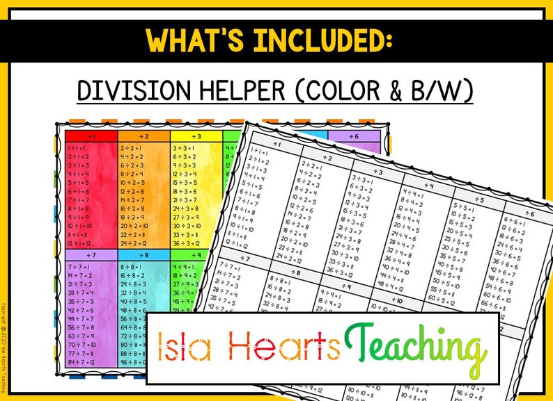 Division Fact Practice L Division Drills L Dividing for Kids L Dividing ...