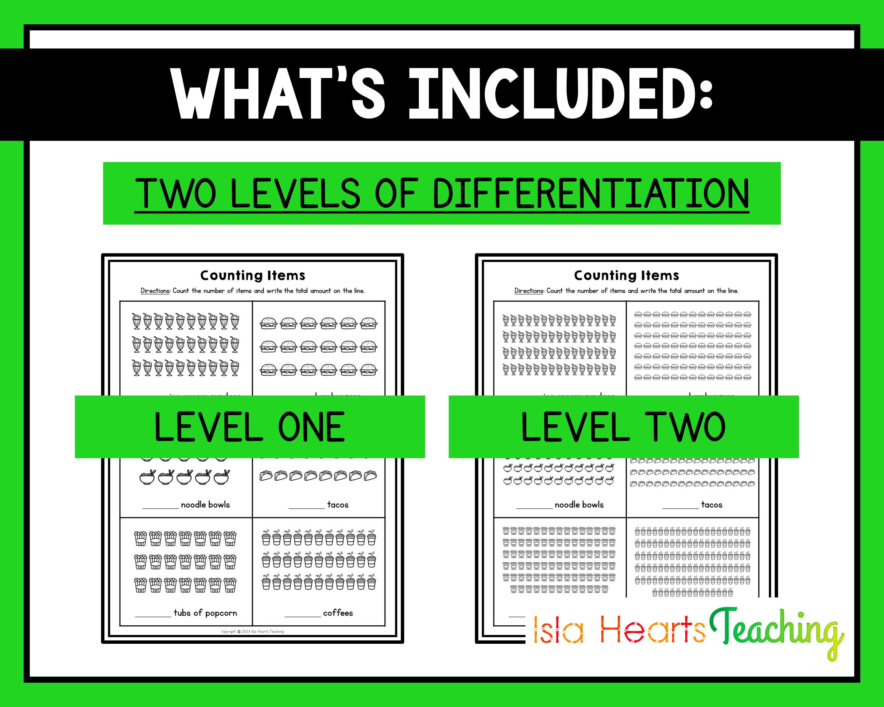 Numbers to 120 Worksheets for Kids L Counting Number Sense Math ...