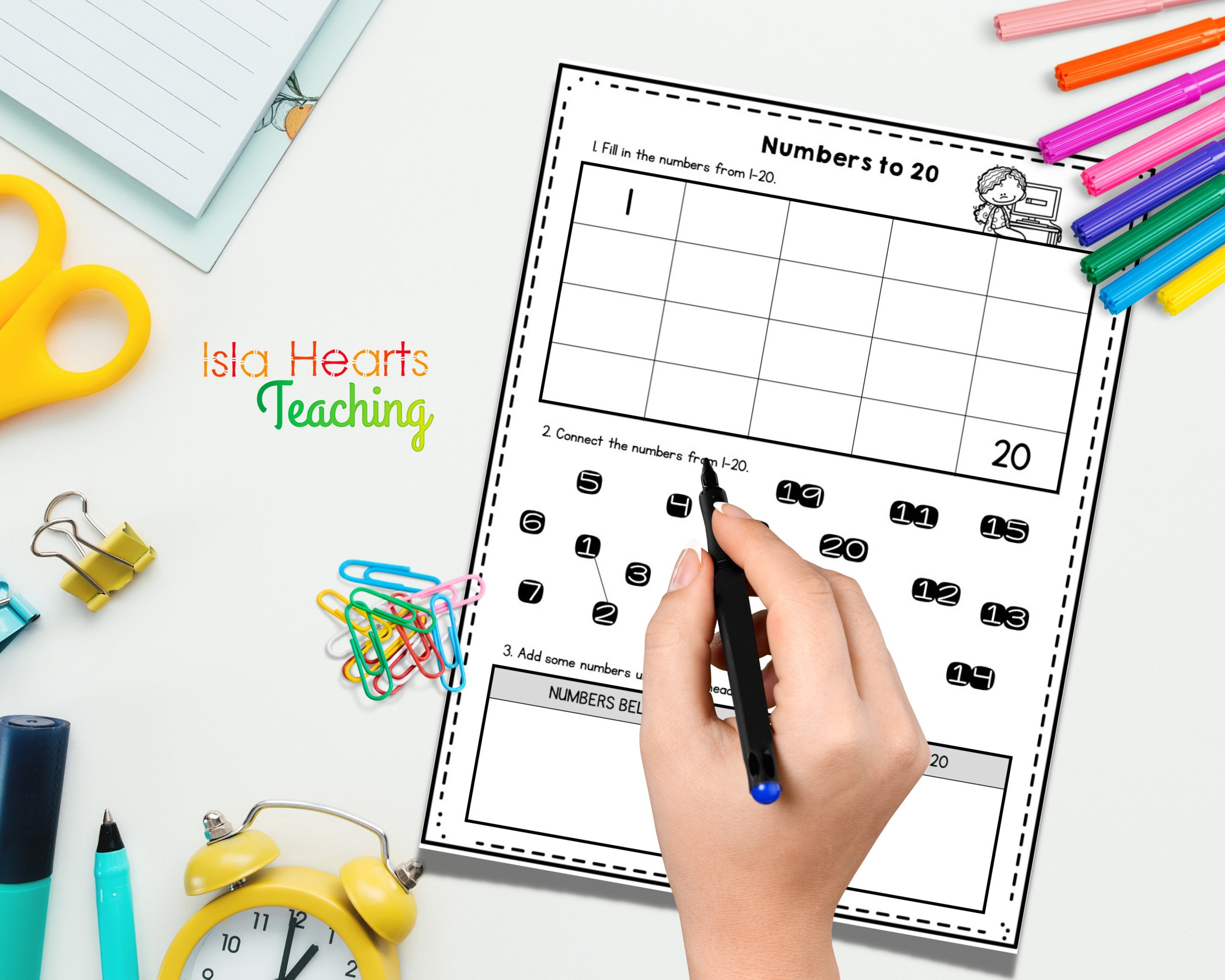 First Grade Home Learning Worksheets L Math and Language Arts Printable ...