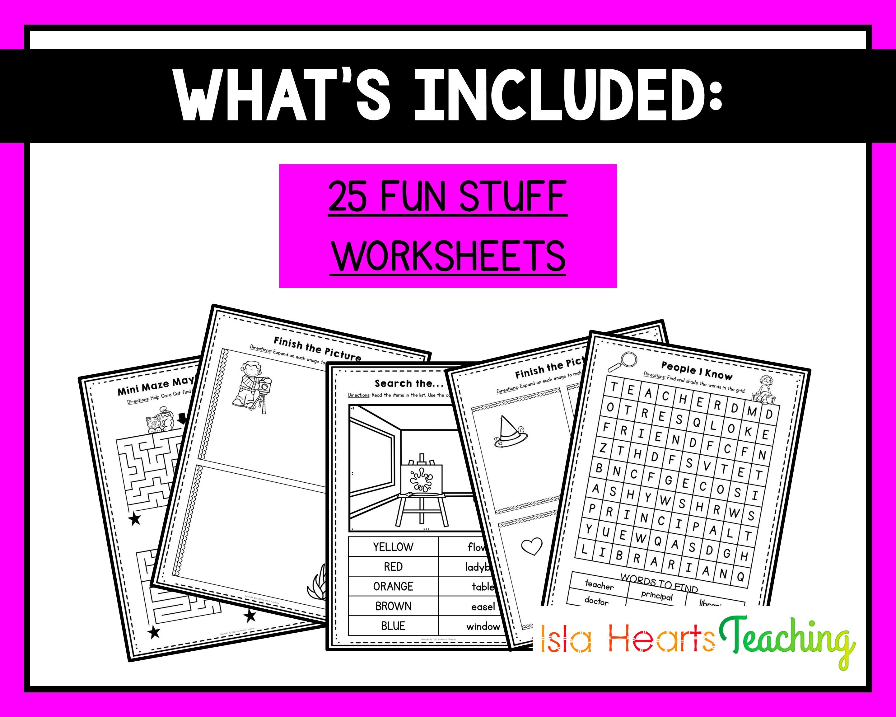 Kindergarten Worksheets for Gifted and Talented Students I Enrichment ...