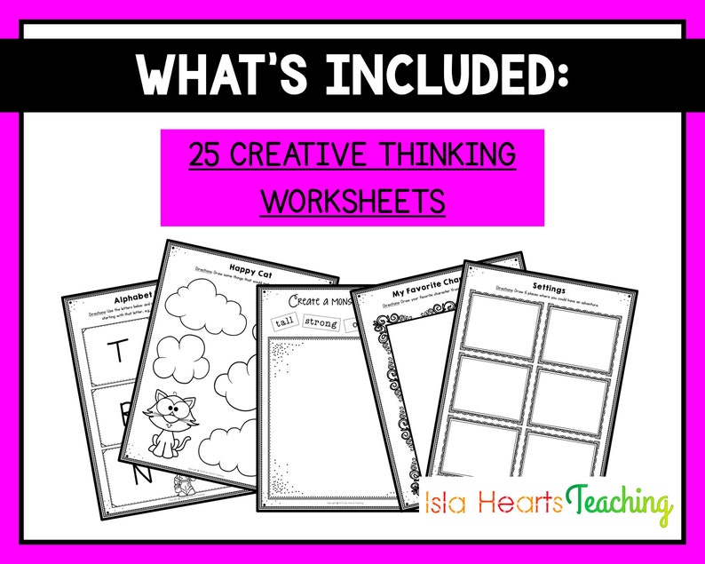 Kindergarten Worksheets for Gifted and Talented Students I Enrichment ...