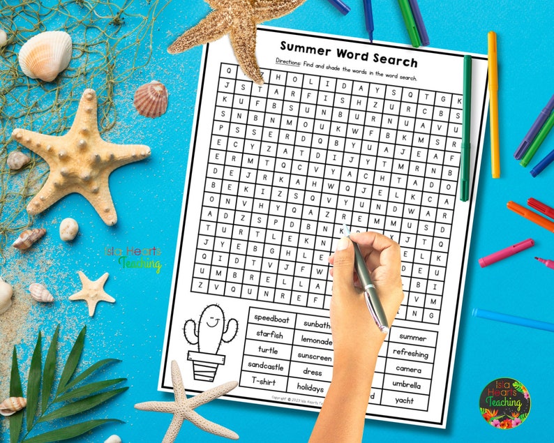 Summer Fun Puzzles Workbook I Holiday Break Worksheets & Activities I ...