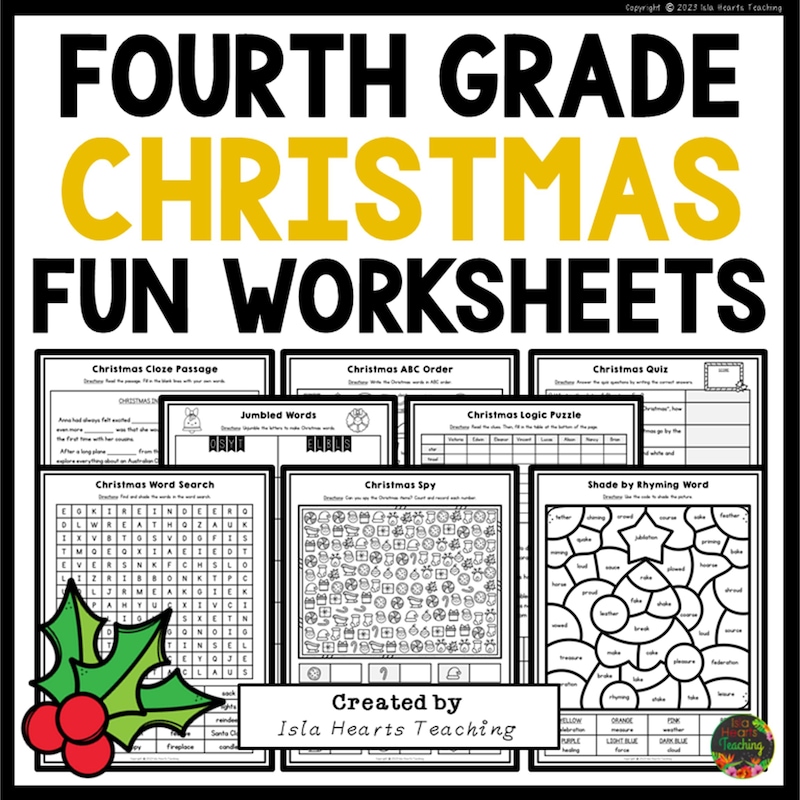 Kids Worksheets 4th Grade - Etsy