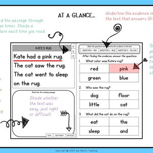 Kindergarten Reading Comprehension Passages and Questions Kindergarten ...