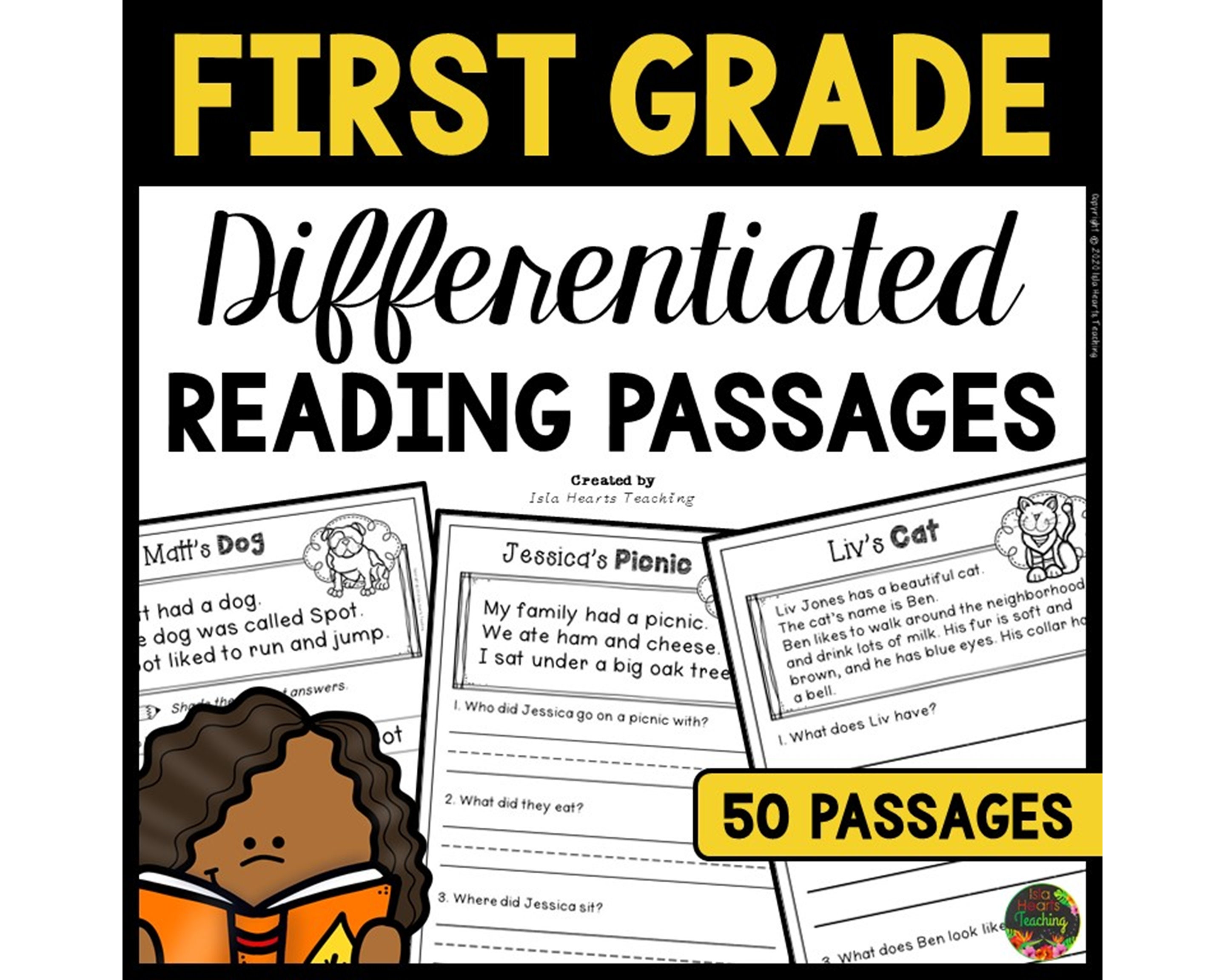 First Grade Reading Comprehension Passages and Questions I ...