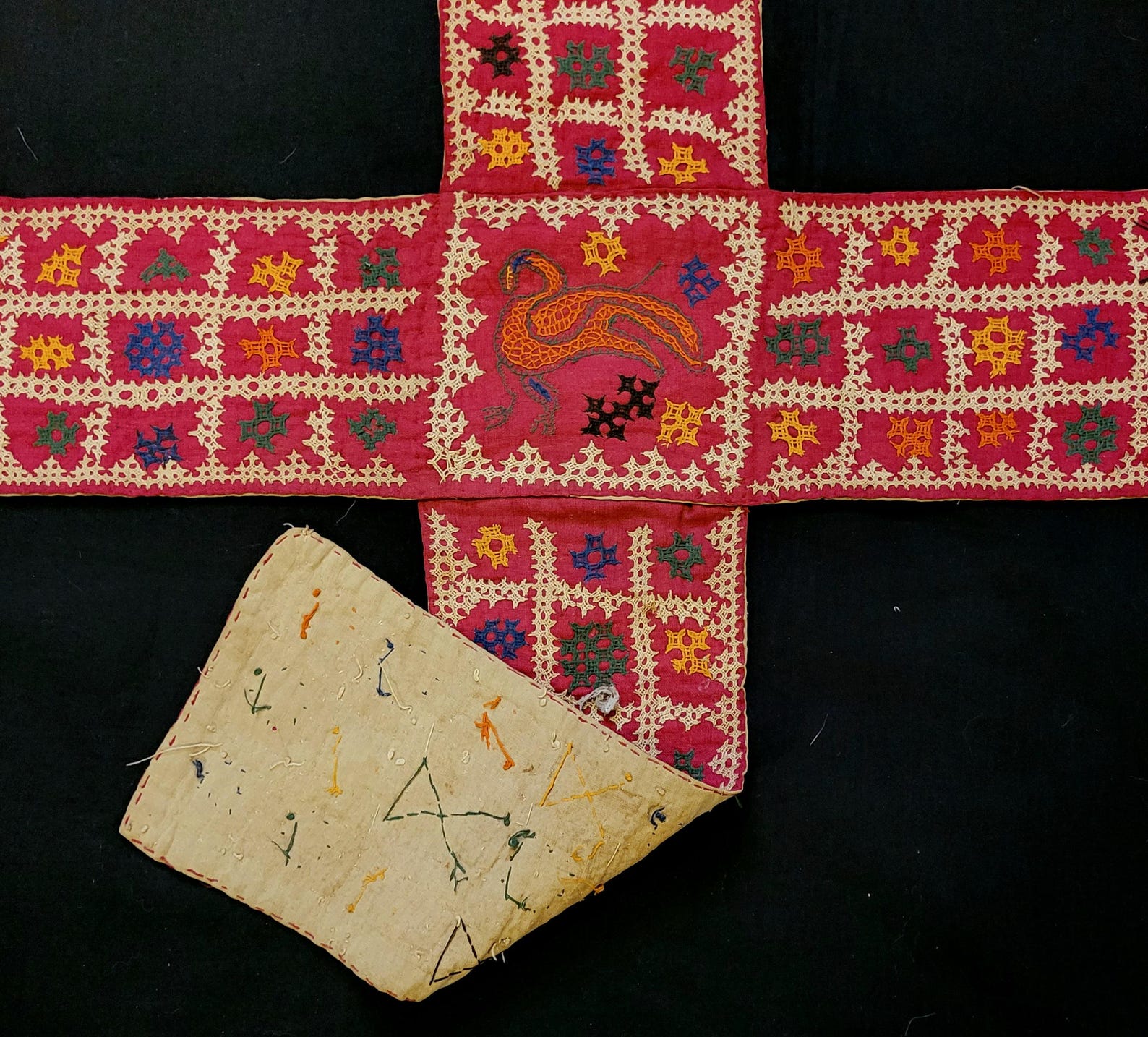 Antique/vintage Chopad or Chaupar Game Cloth (board) Circa 1940's Kutch ...