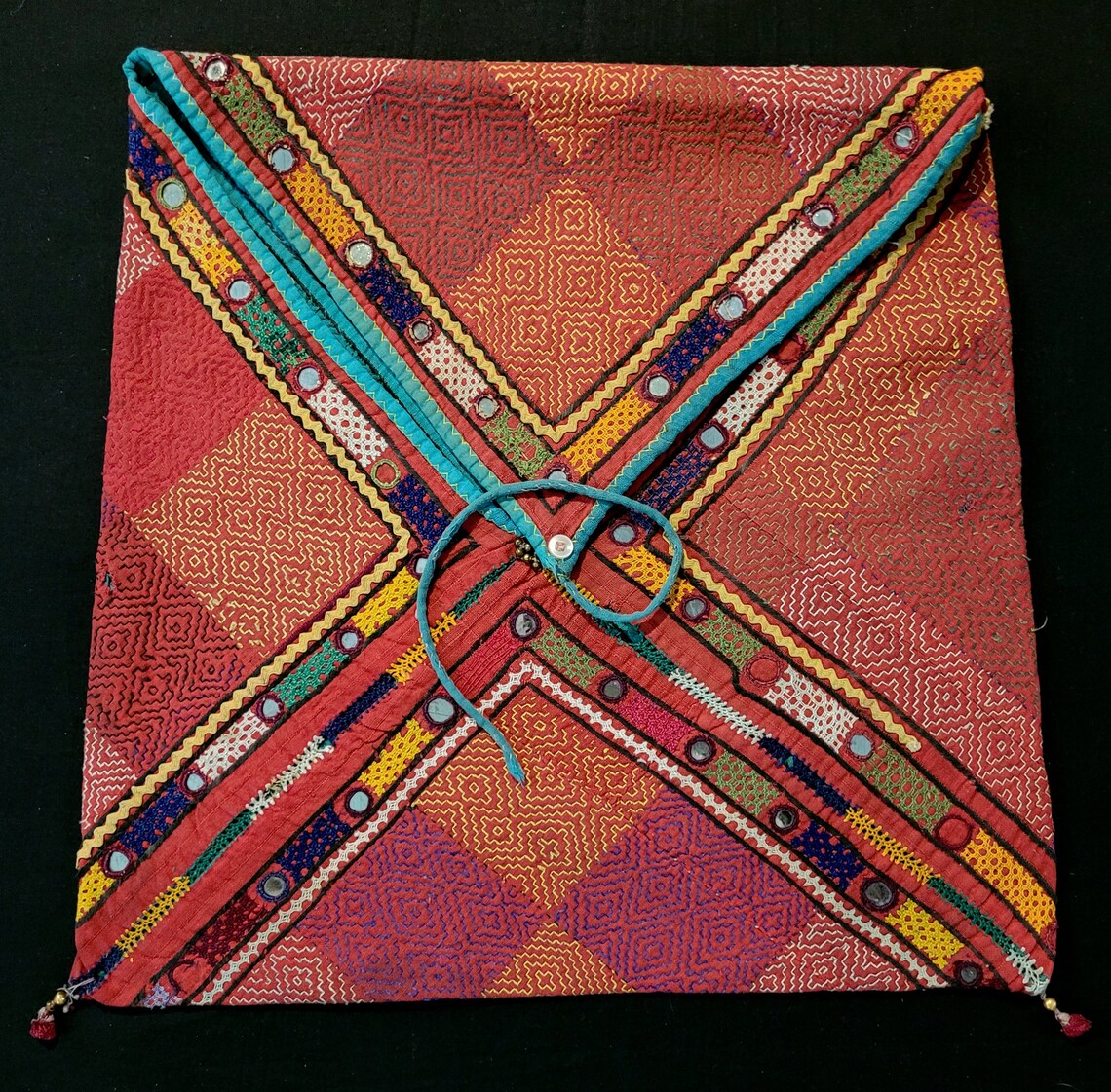 Beautiful Embroidered Large Envelope Shaped Dowry Bag Sindh or ...