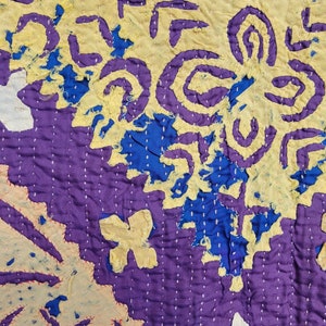 Beautiful Vintage Applique and Embroidered Ralli Quilt Thar Desert ...