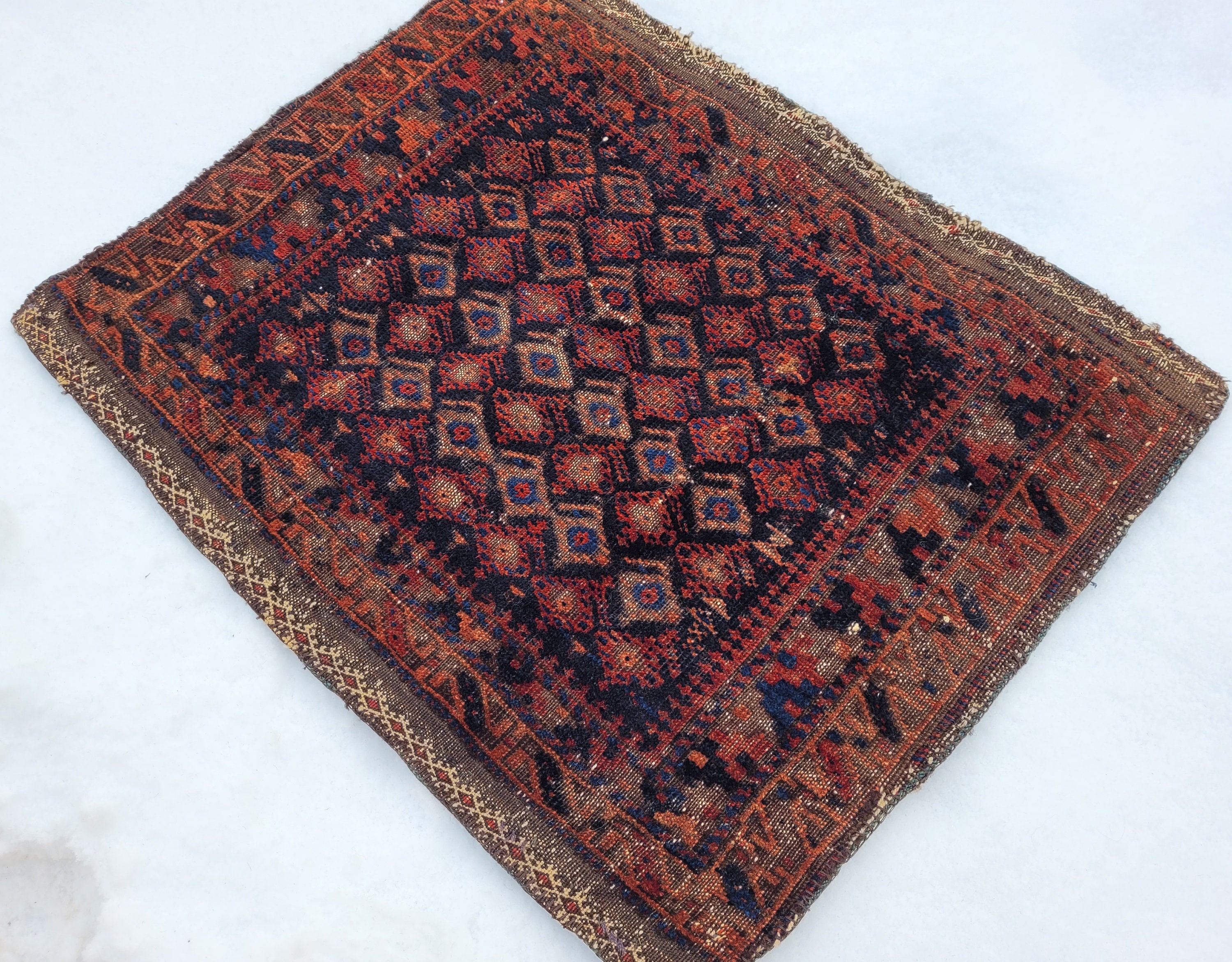 Antique Baluch Timuri Bagface Rug 19th Century Persian/afghan Border ...