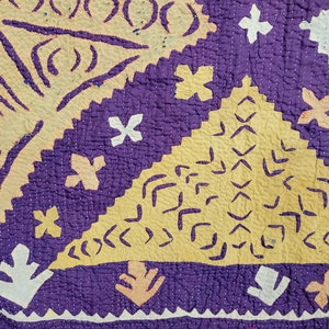Beautiful Vintage Applique and Embroidered Ralli Quilt Thar Desert ...