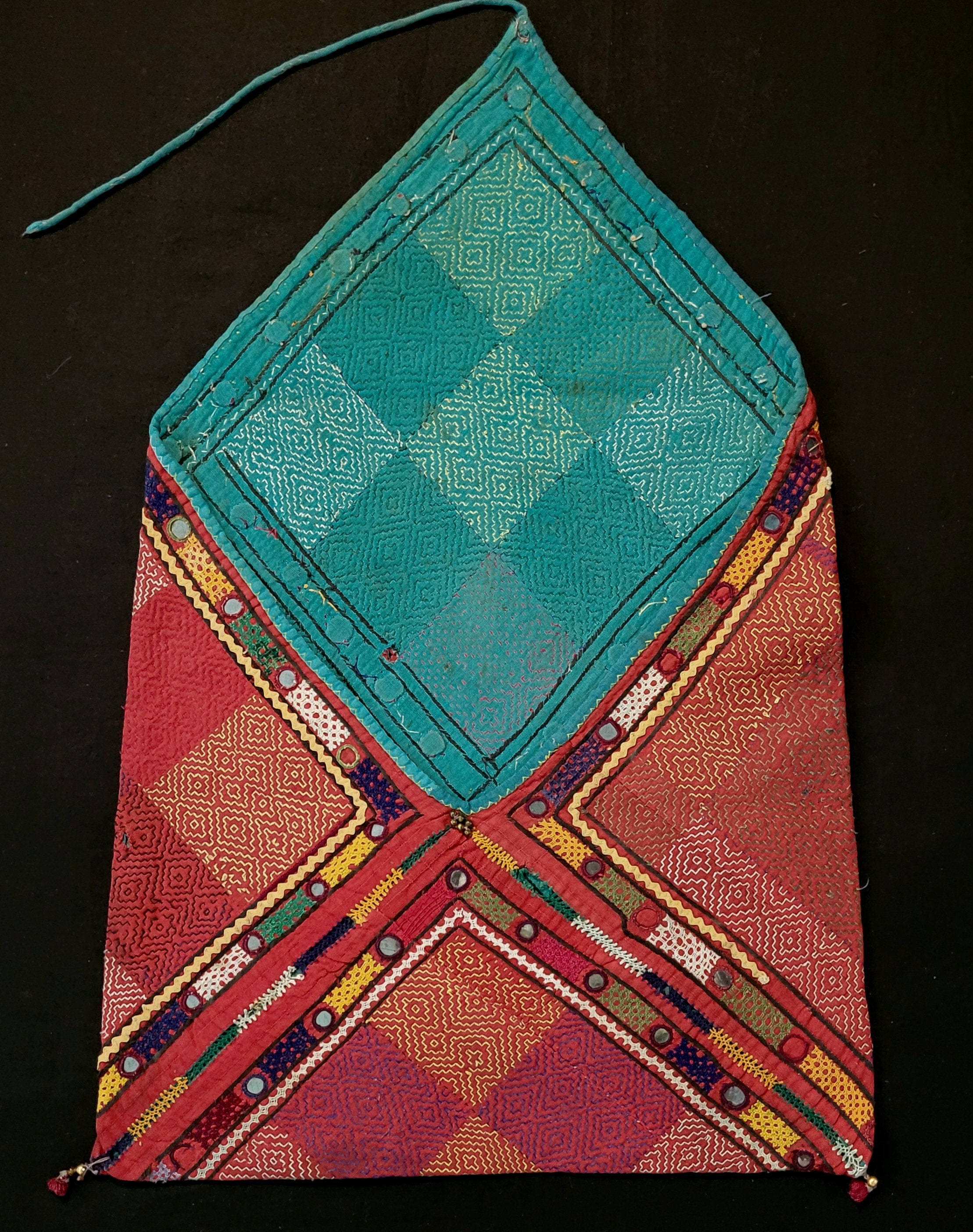 Beautiful Embroidered Large Envelope Shaped Dowry Bag Sindh or ...