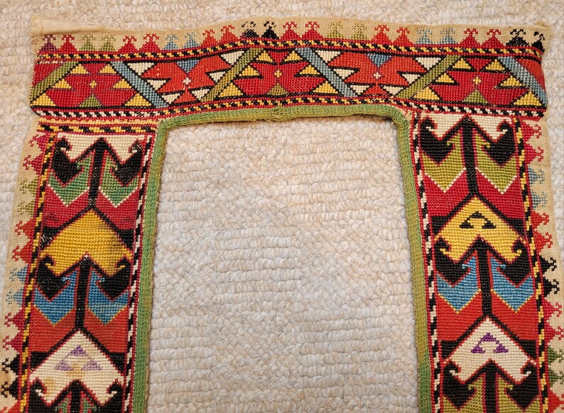 Antique Uzbek Silk Cross Stitch Embroidery 19th Century Uzbekistan ...