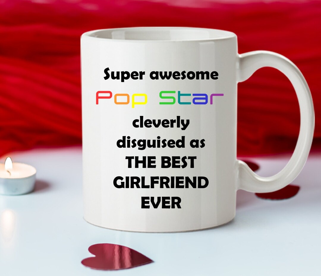 Badass Girlfriend Mug for an Awesome GF. From Boyfriend Funny Pop Star ...