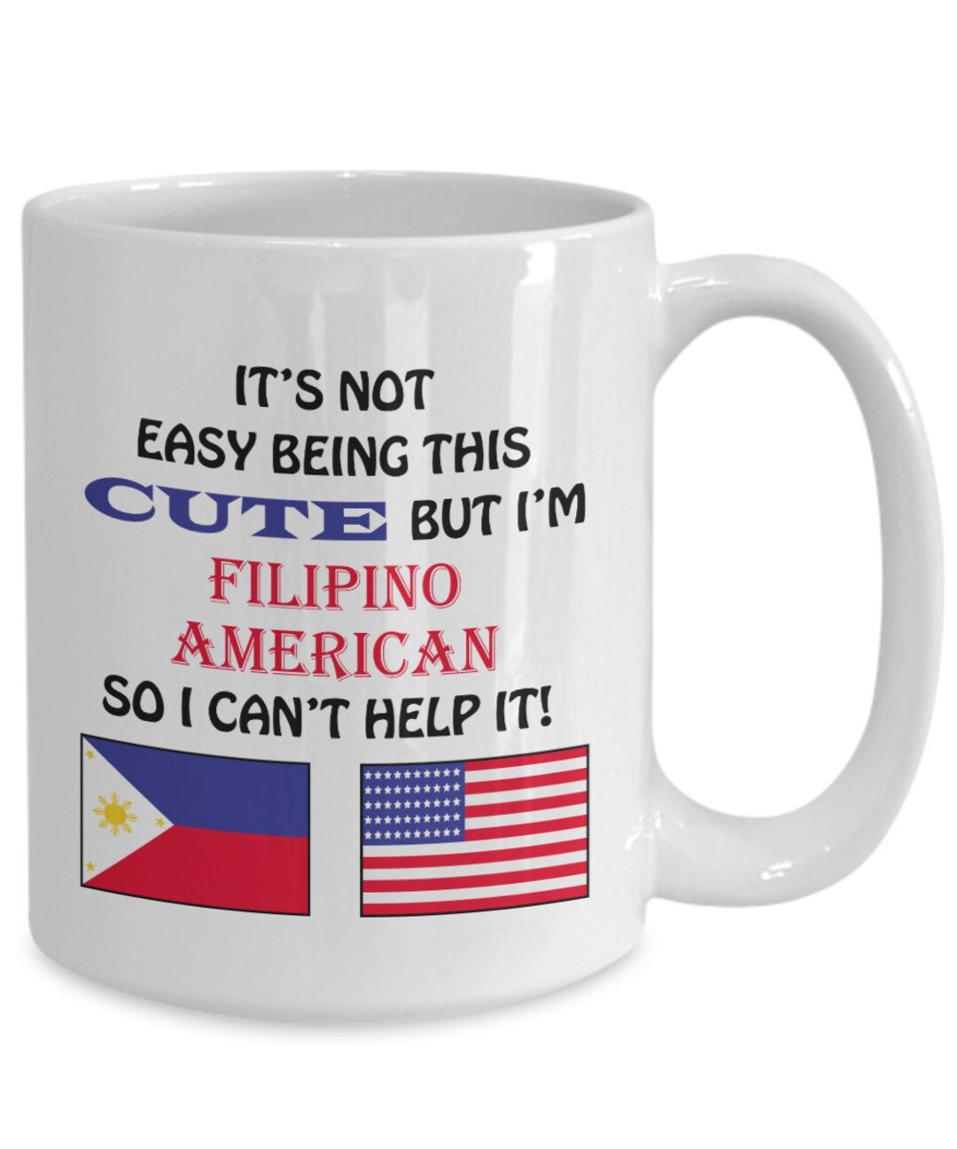 Filipino American Coffee Cup for a Person From Philippines & America ...