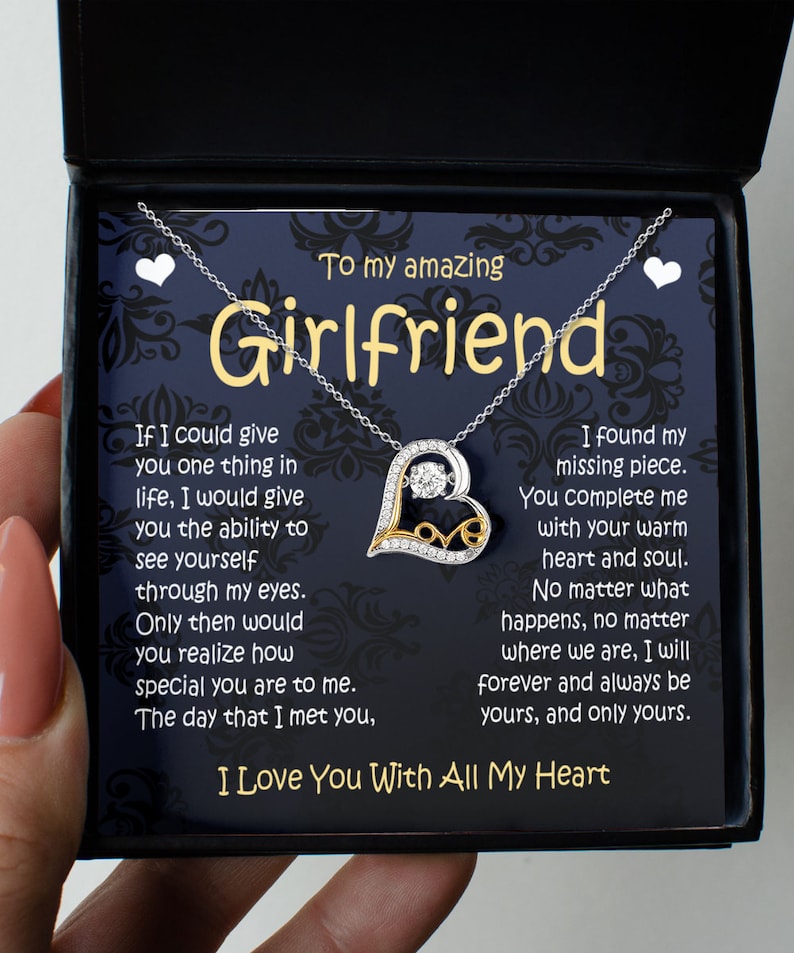 Things for GF, Aniversity Gifts for Gf, I Love U Necklace GF, Gifts for ...