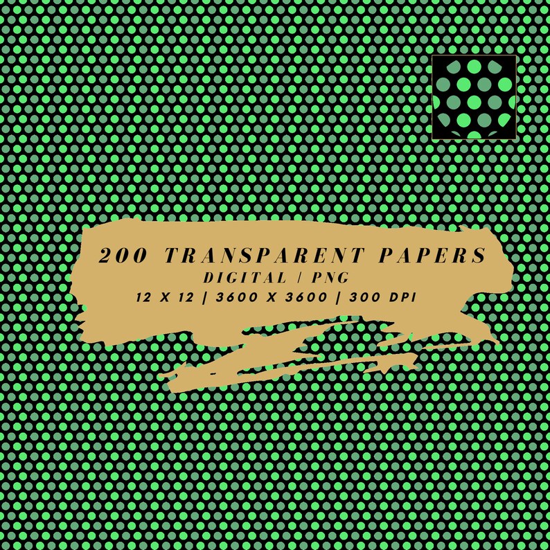200 Transparent Digital Papers | Repeating Pattern | Seamless PNG ...