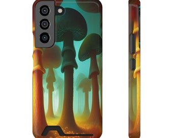 Mushroom Phone Case With Card Holder - Etsy