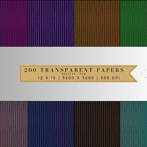 Transparent Digital Paper Pack | Grid Pattern, Diamond Shapes ...