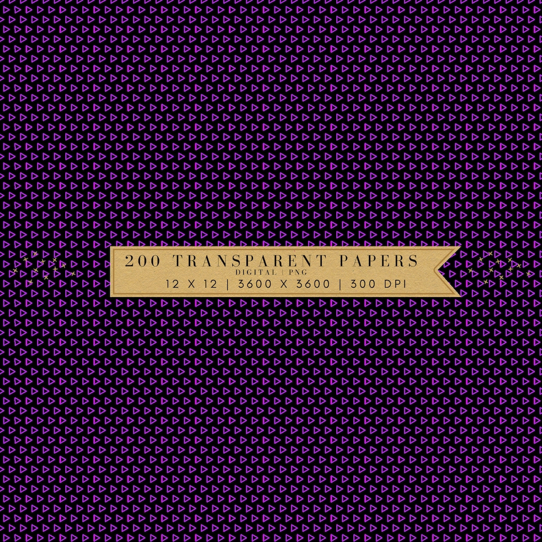 Transparent Digital Paper Pack | Geometric Pattern | PNG | Seamless ...
