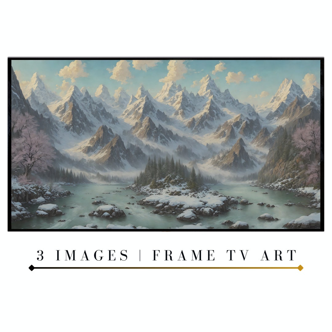 Mountain Valley Digital Art Print | Frame TV Art | High-resolution ...
