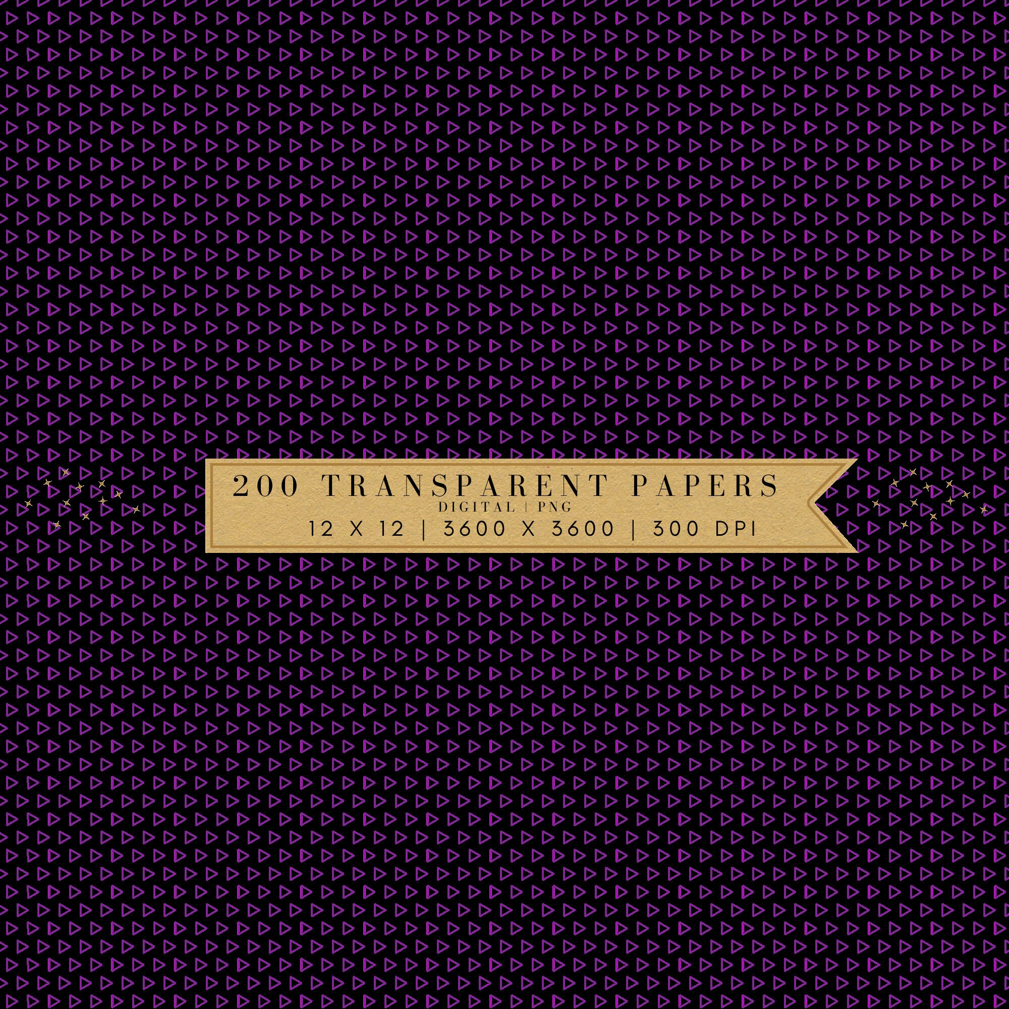 Transparent Digital Paper Pack | Geometric Pattern | PNG | Seamless ...