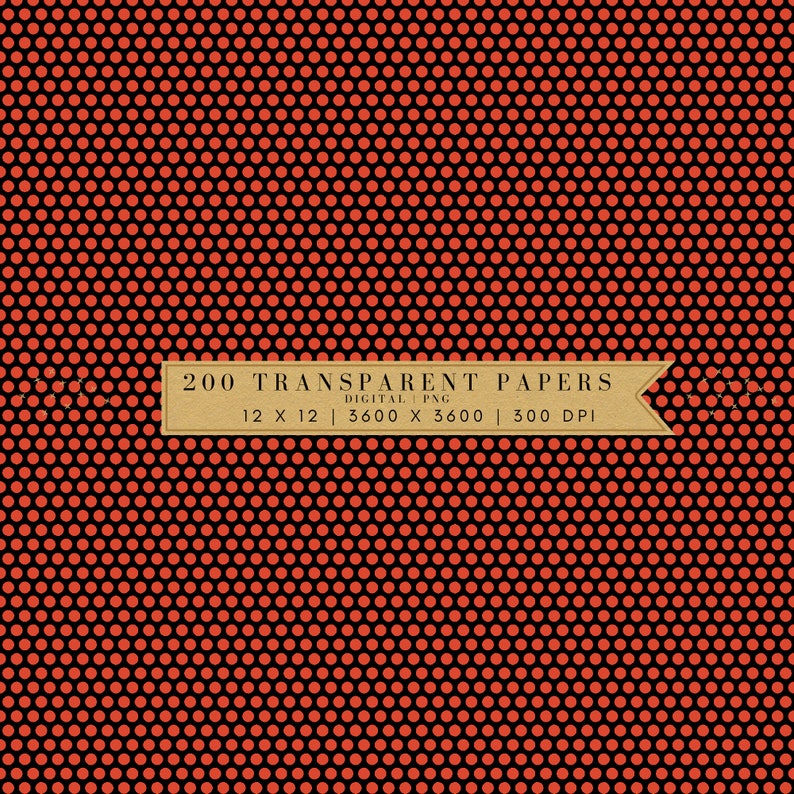 Transparent Digital Paper Pack | Multi-color Polka Dots | PNG Overlay ...
