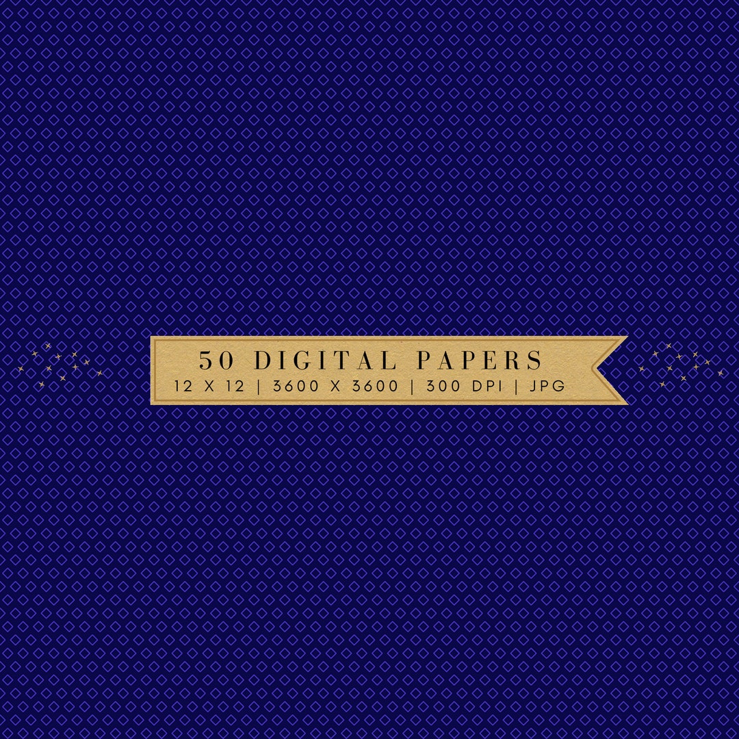 Digital Paper Pack | Light Blue Diamonds Grid Pattern | Seamless Design ...