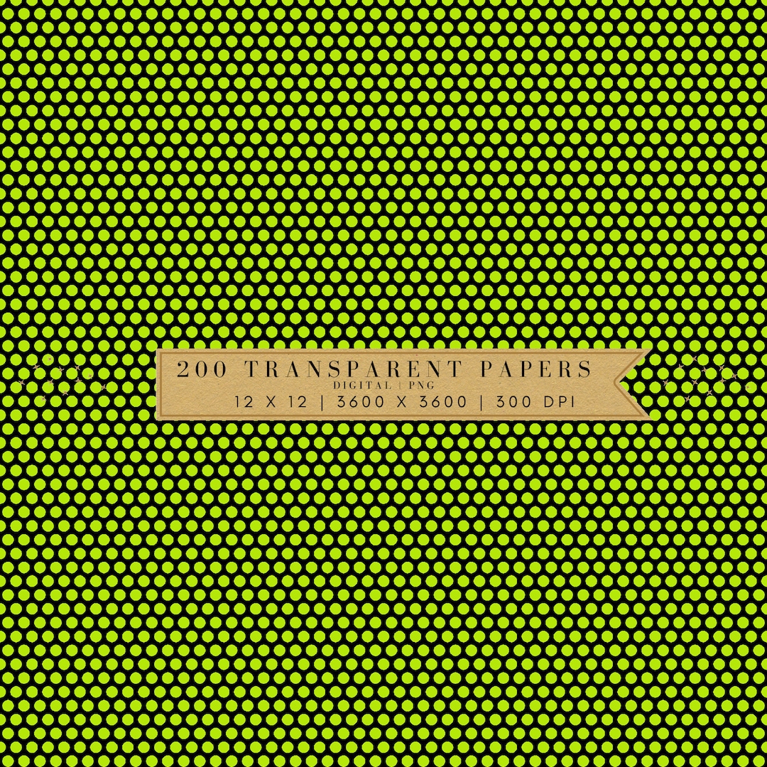 Transparent Digital Paper Pack | Multi-color Overlay | PNG | Commercial ...