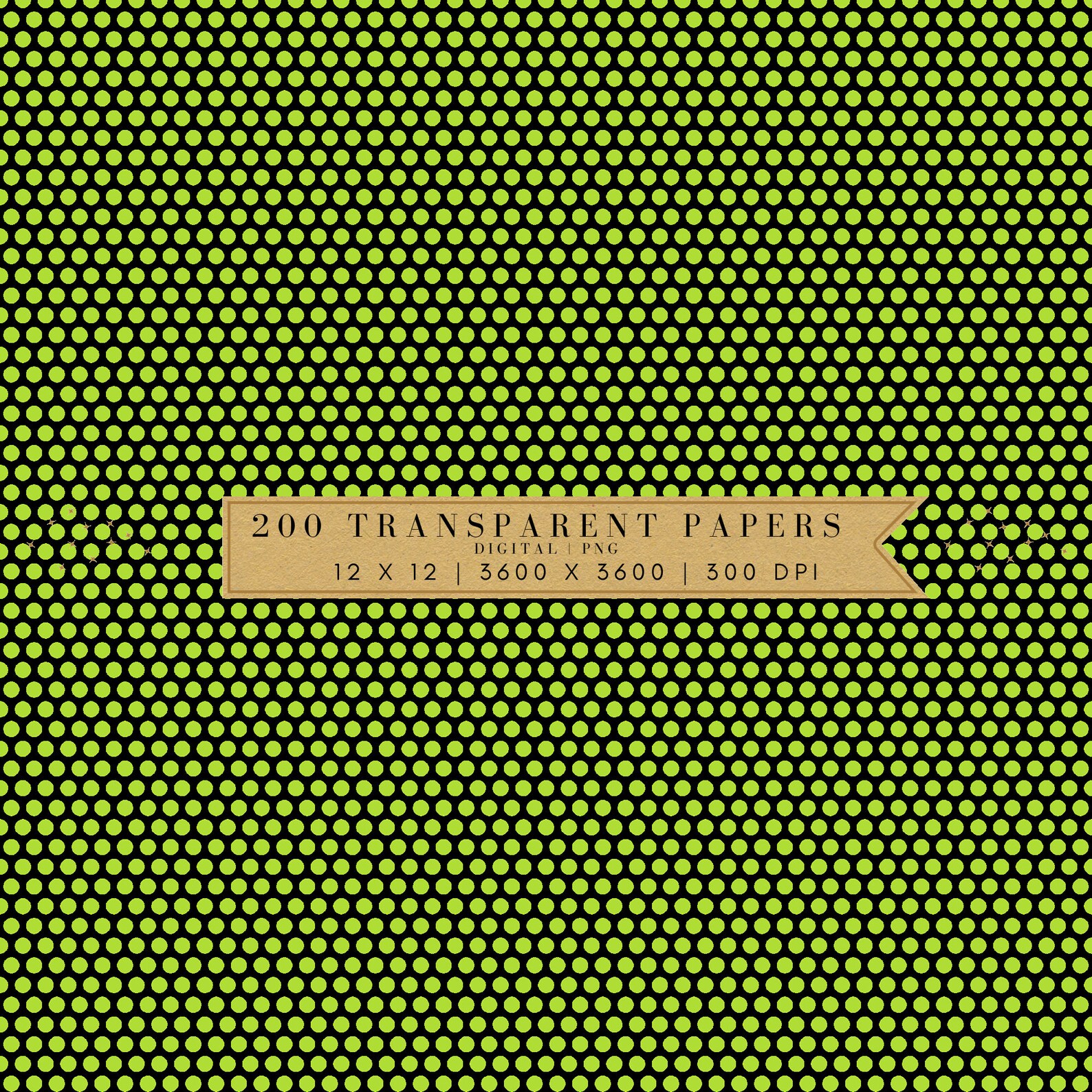 Transparent Digital Paper Pack | Multi-color Polka Dots | PNG Overlay ...
