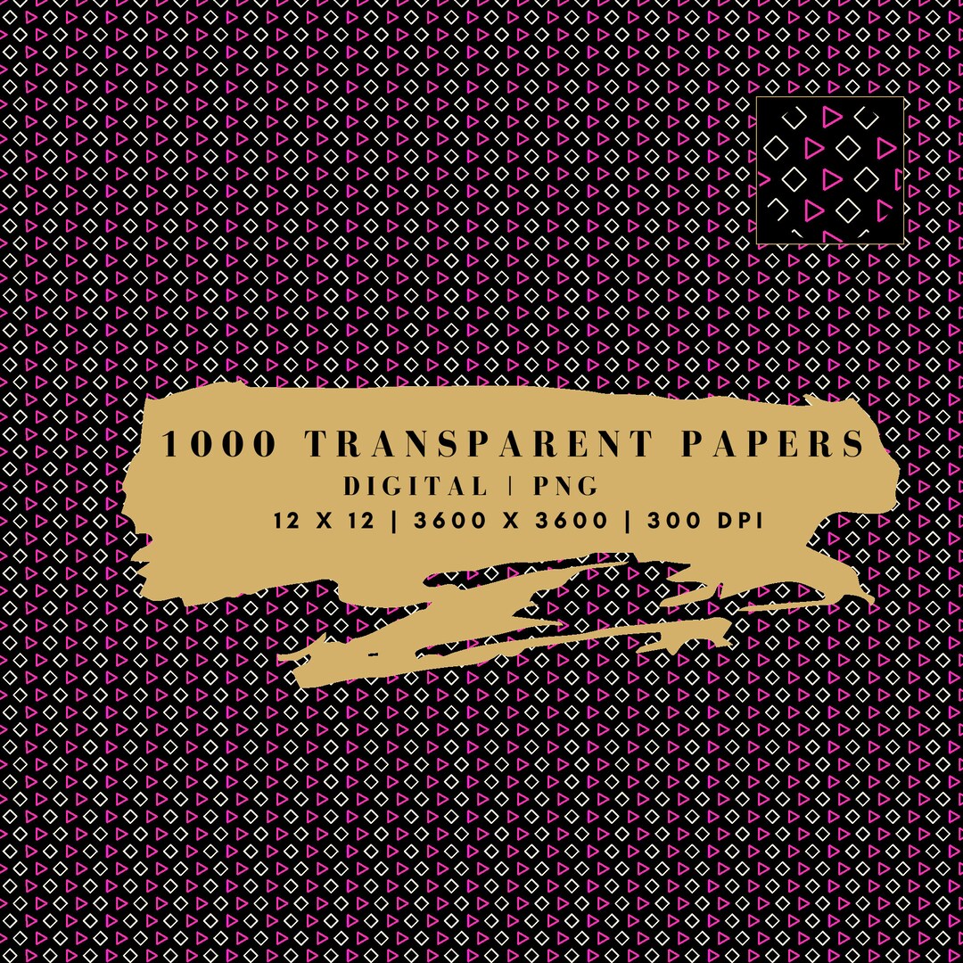 1000 Transparent Digital Papers | PNG Commercial Use | Geometric ...