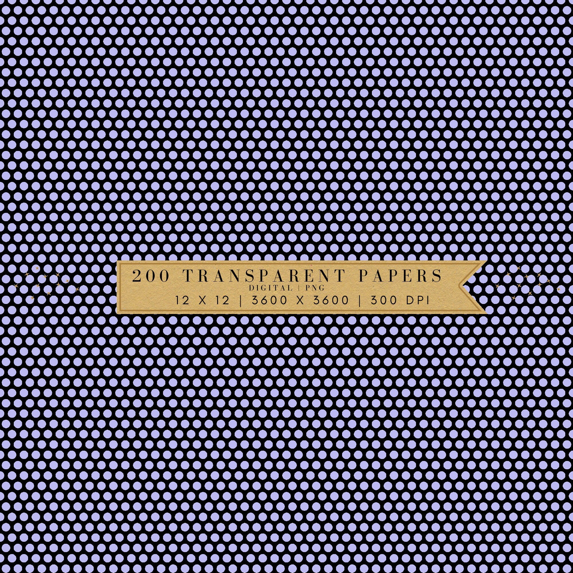 Transparent Digital Paper Pack | Multi-color Dot Pattern | Seamless ...
