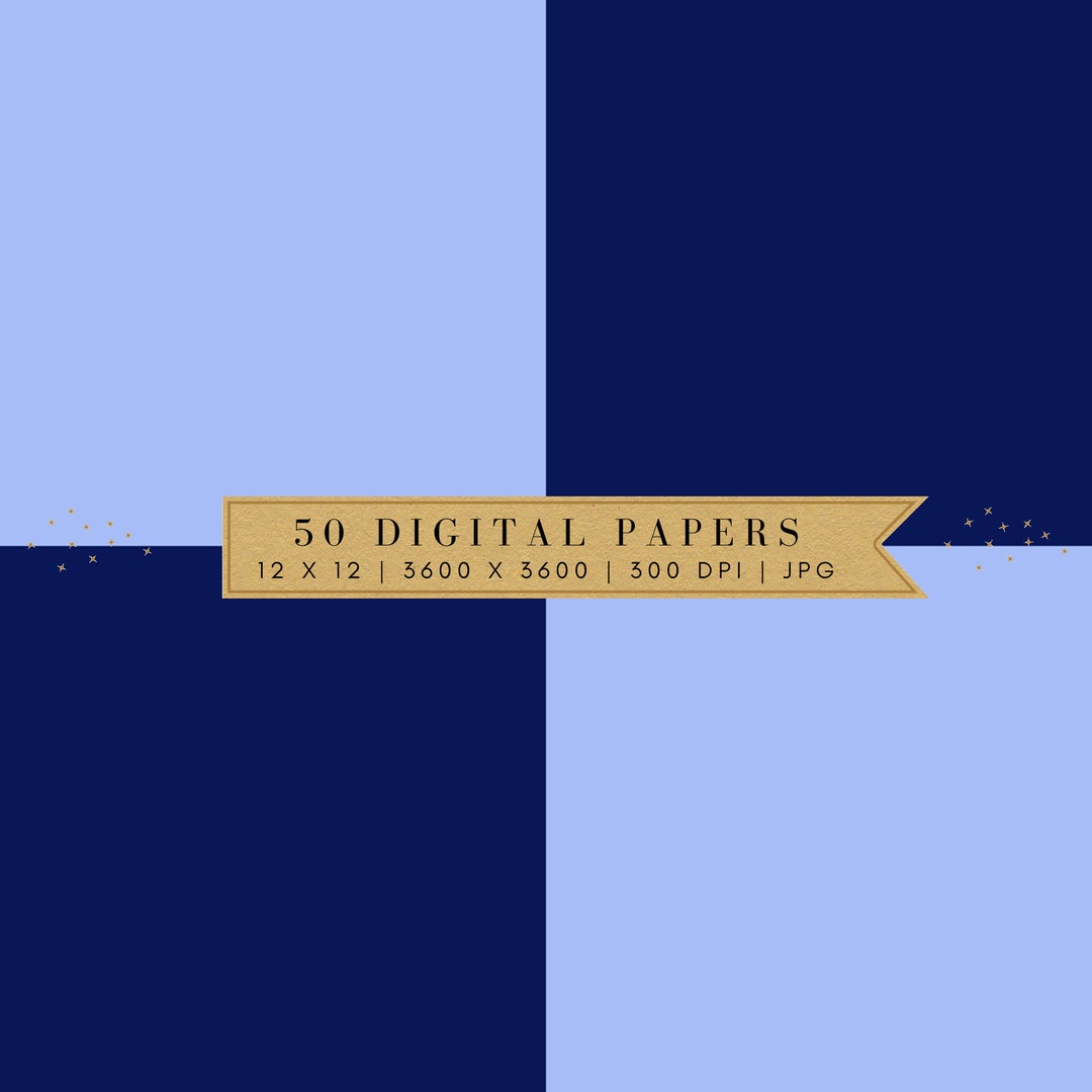 Digital Paper Pack | Powder Blue Squares | 2x2 Patterns | JPG Format ...