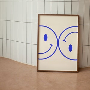Graphic Smiley A3 Poster - Etsy