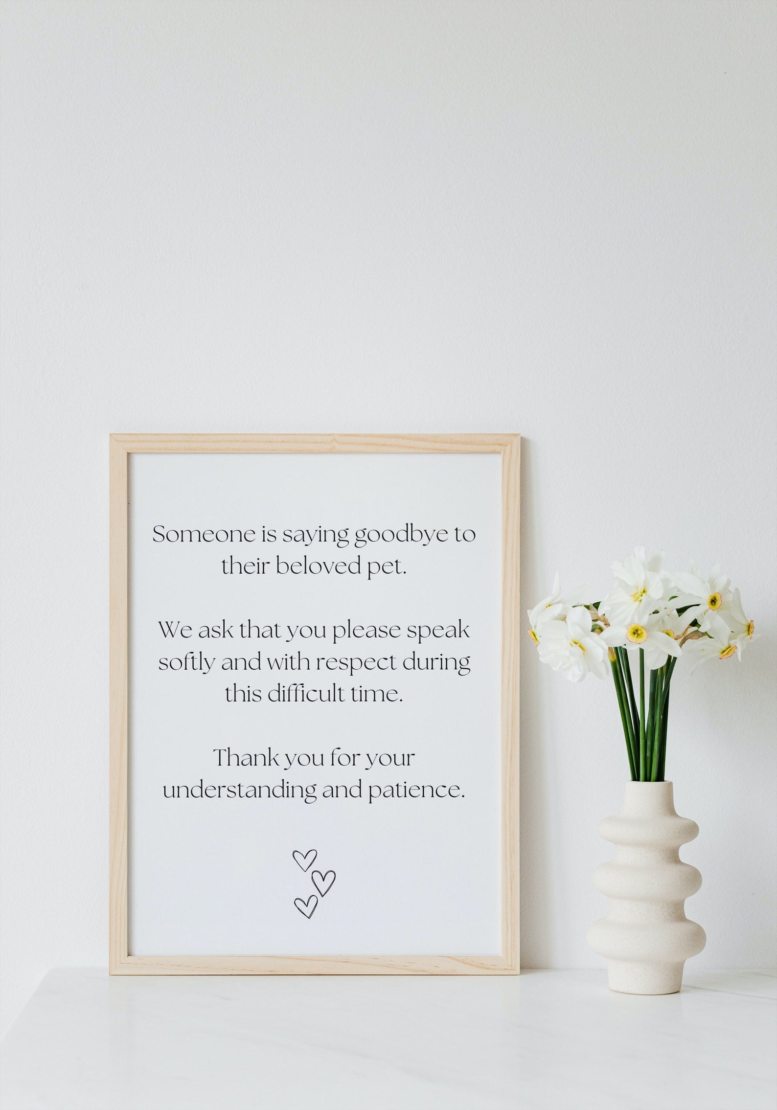 Veterinary Euthanasia Sign - A4 - Etsy