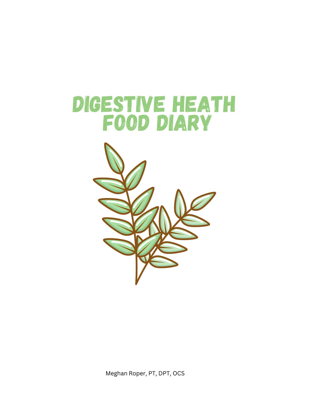 Digestive Health Diary, Fiber Tracker, Constipation and Gut Health Tool ...