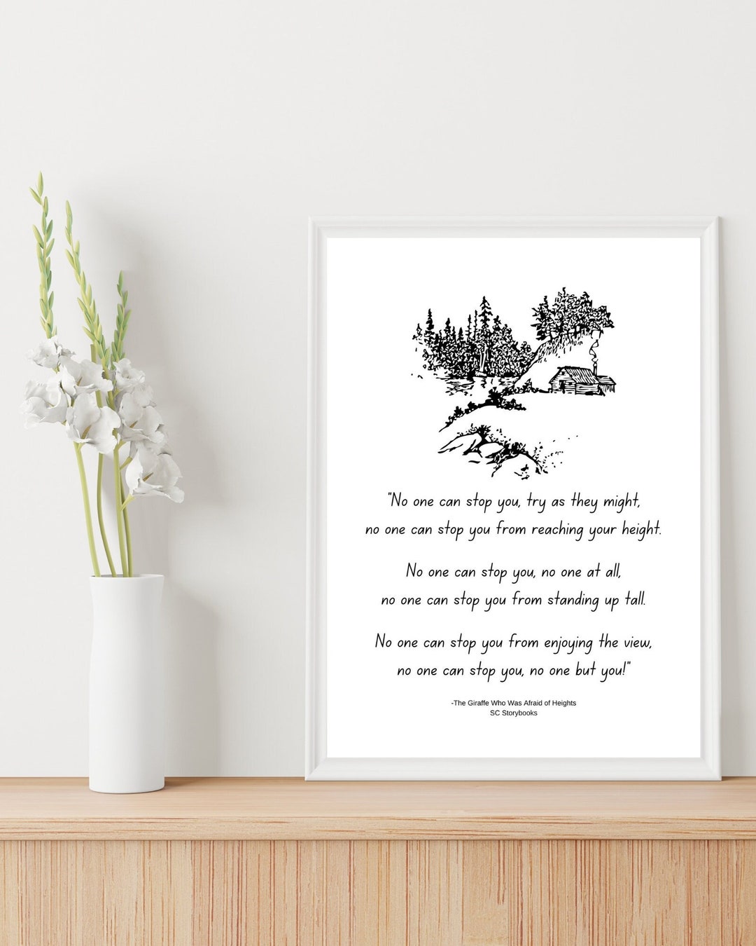 No One Can Stop You Poem With Mountain Forest, Inspirational Printable ...
