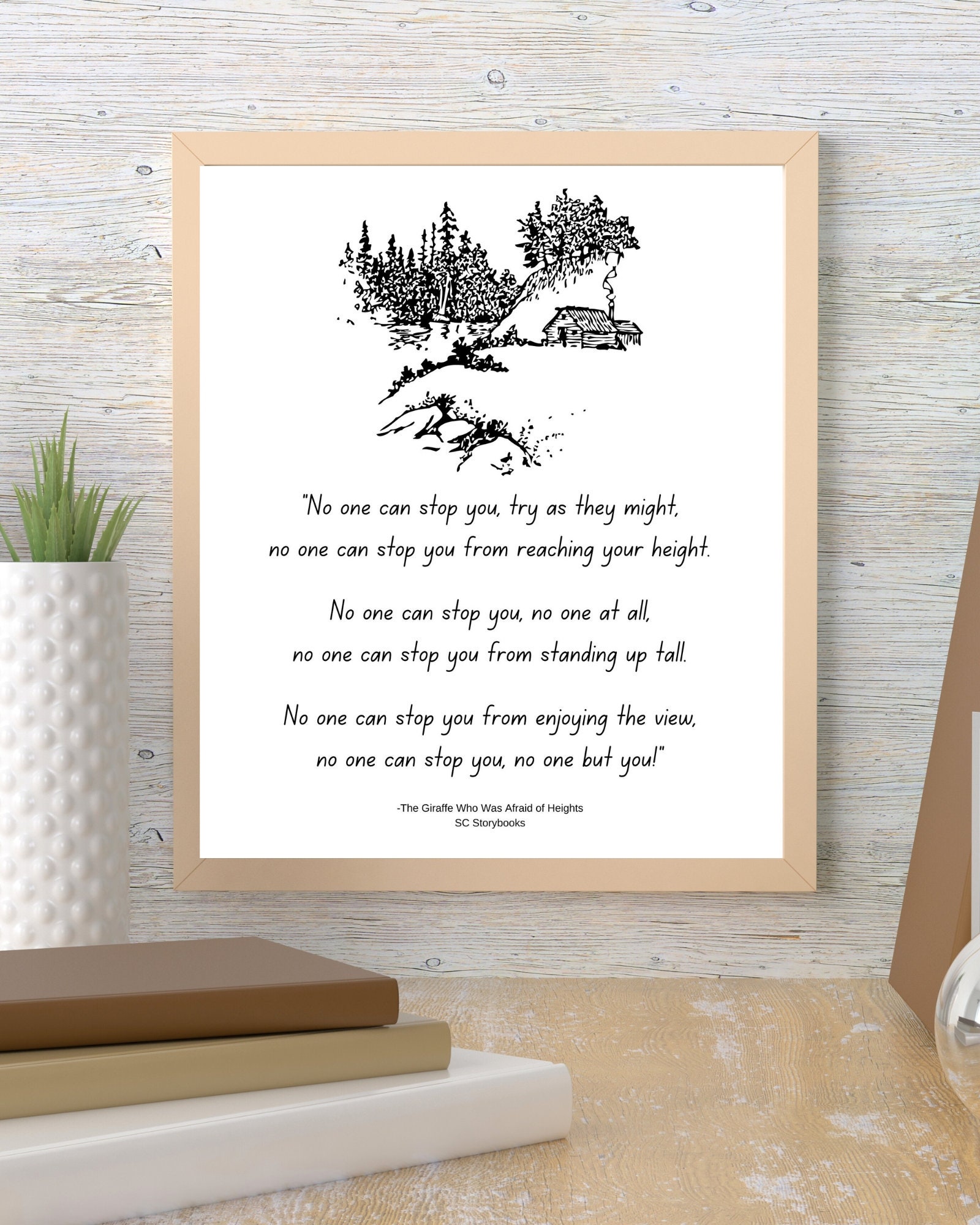 No One Can Stop You Poem With Mountain Forest, Inspirational Printable ...